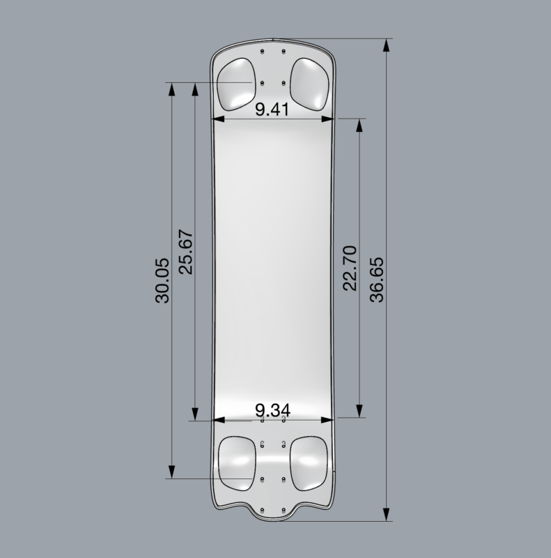 Pantheon Supersonic Aegis 37″ Longboard Deck – Studio Longboard